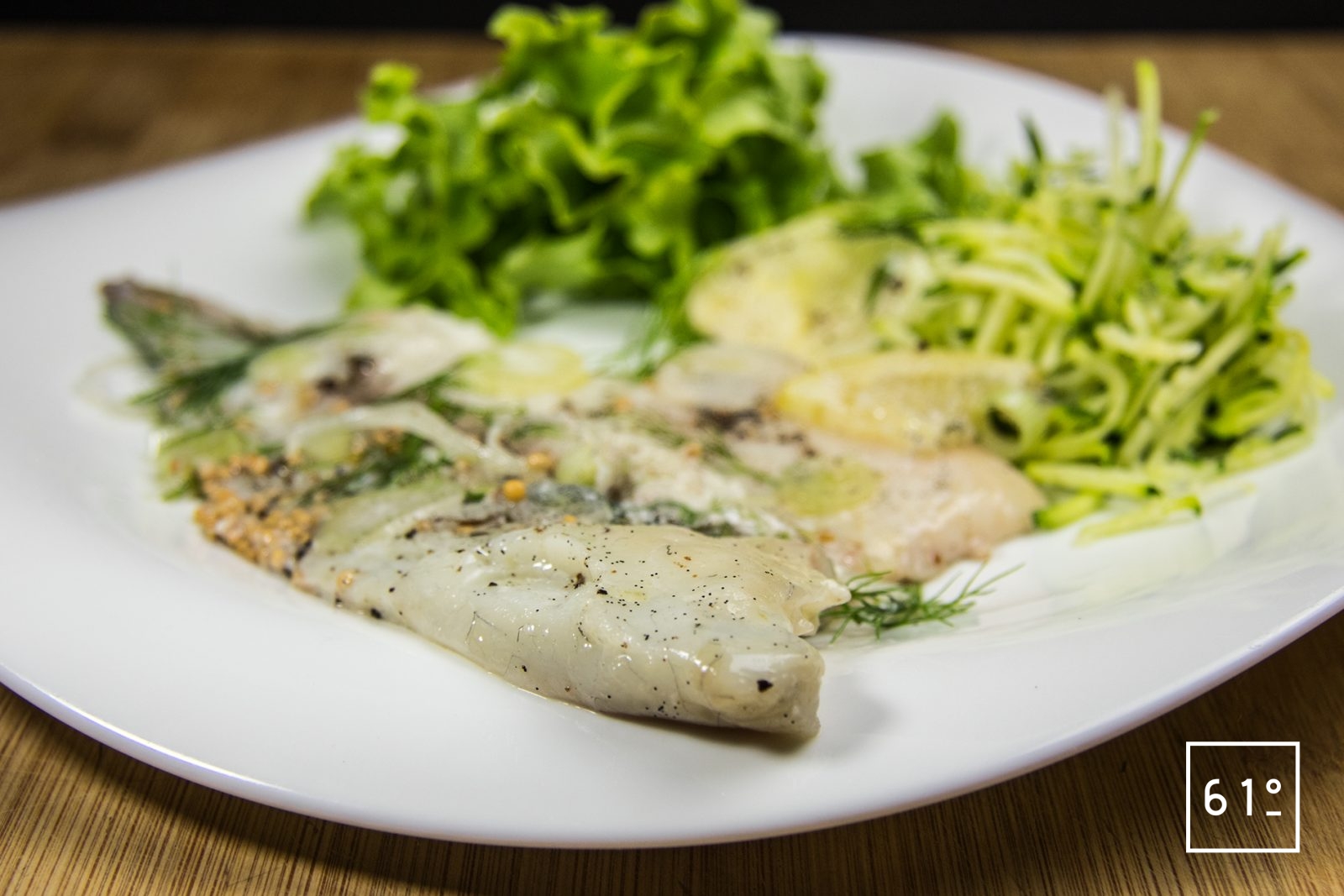 Filets de dorade royale sous vide au fenouil | Recette | 61°Degrés