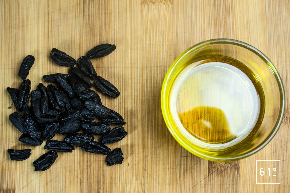 Huile d’olive noire | Recette | 61°Degrés