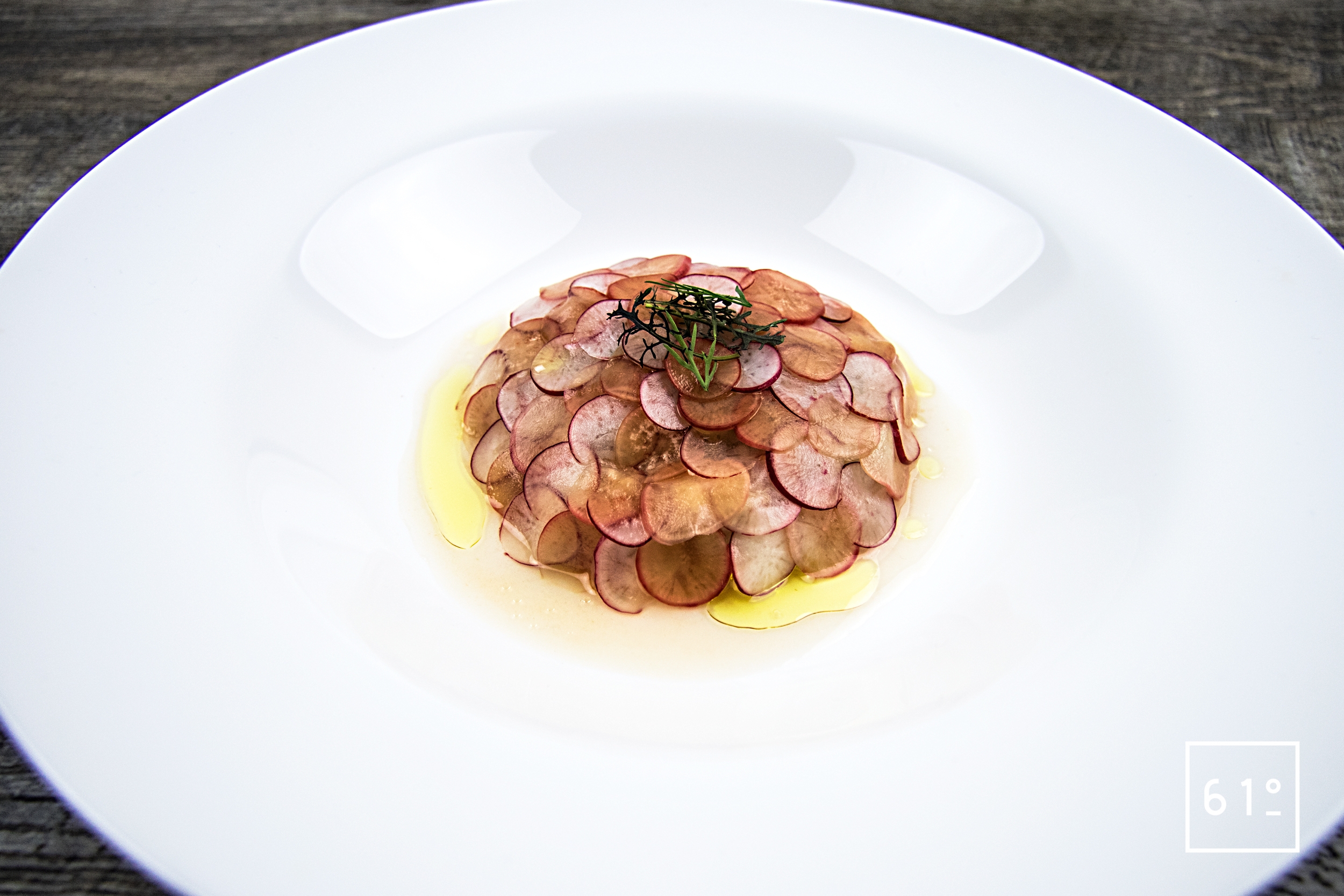 Ceviche de dorade à la papaye et aux radis | Recette | 61°Degrés